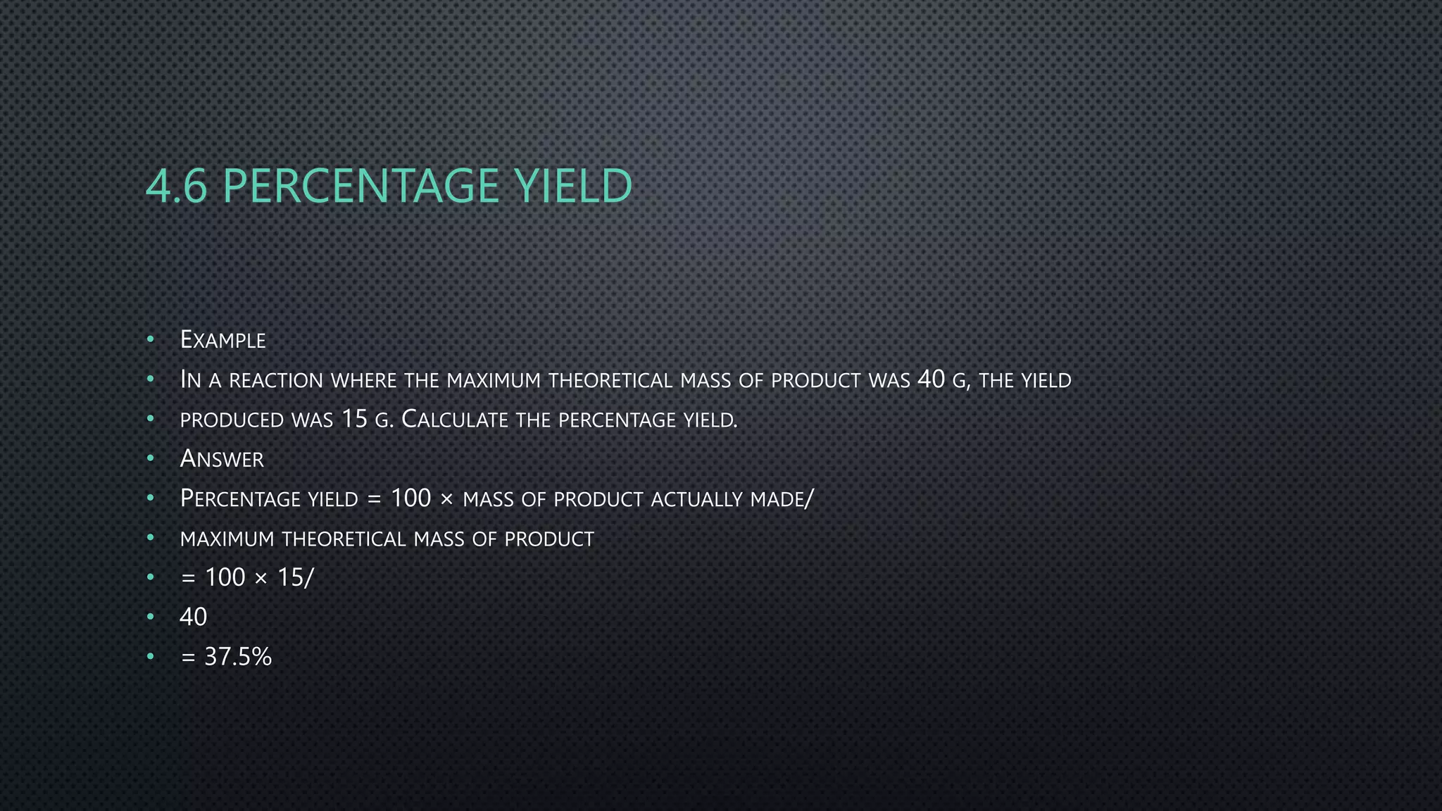 chemistry GCSE chapter 4 stoichiometry/Quantitative chemistry part 2 ...