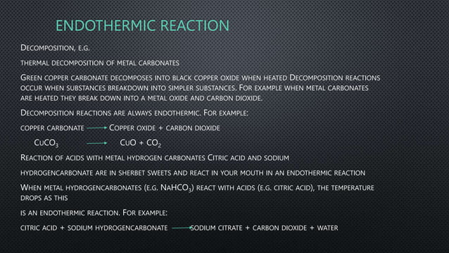 chemistry GCSE chapter 6 Chemical Energetics.pptx | Chemistry | Science