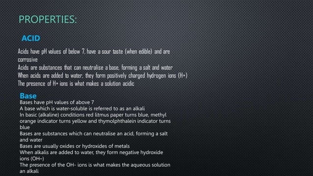 Chemistry GCSE Chapter 8 Acid bases and Salts .pptx | Chemistry | Science