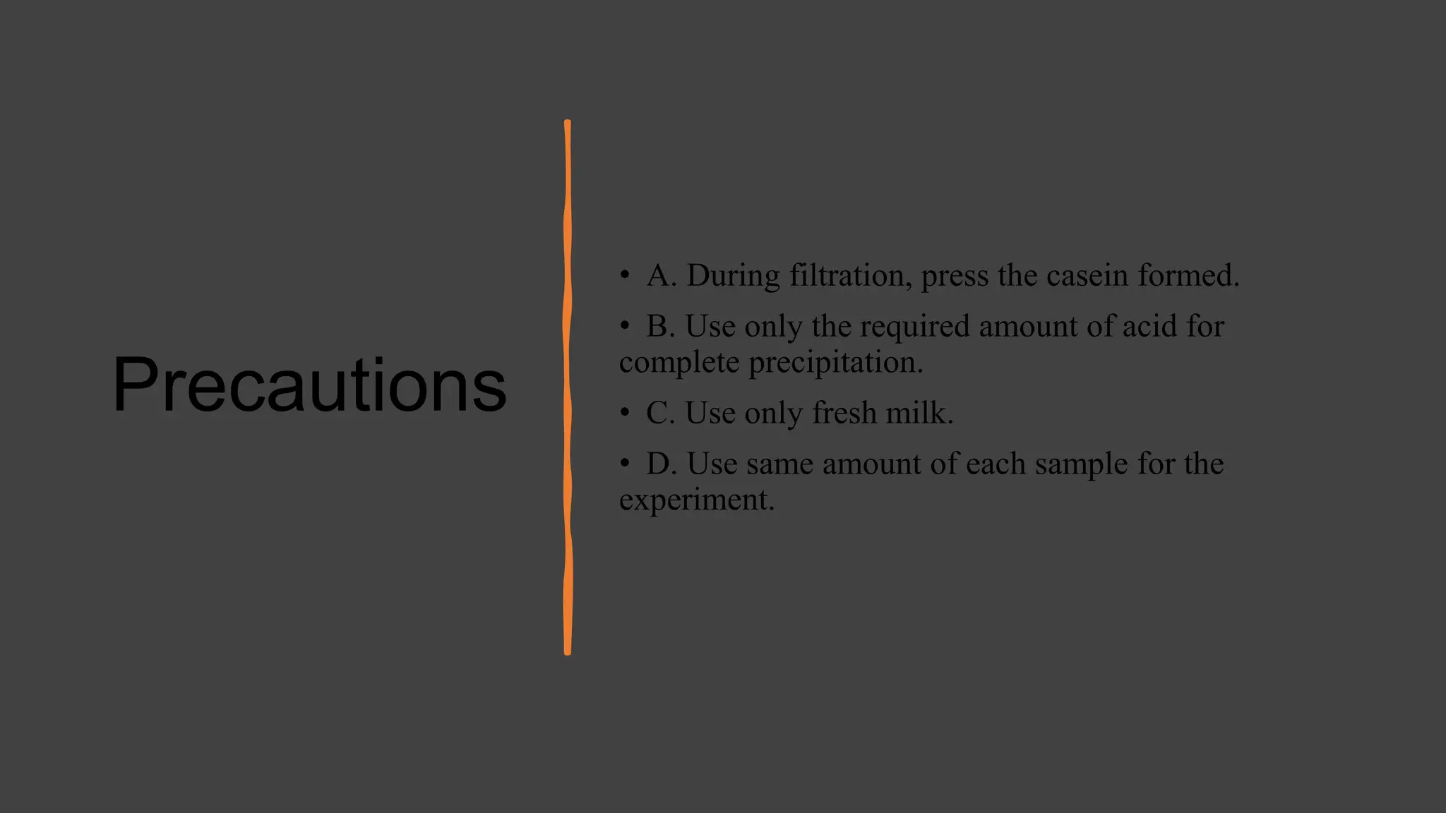 Casein in different samples of milk chemistry project | PPTX