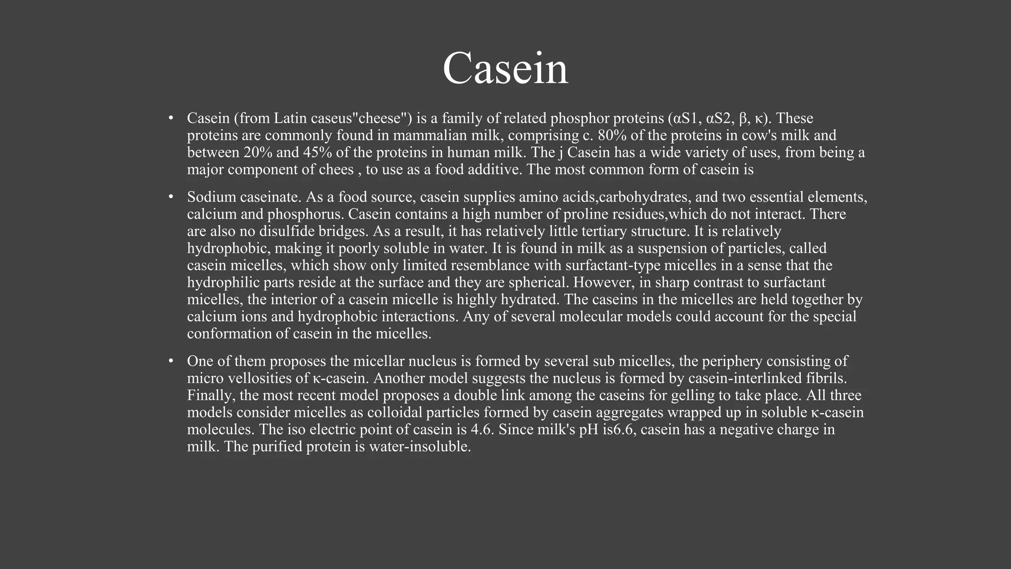 Casein in different samples of milk chemistry project | PPTX