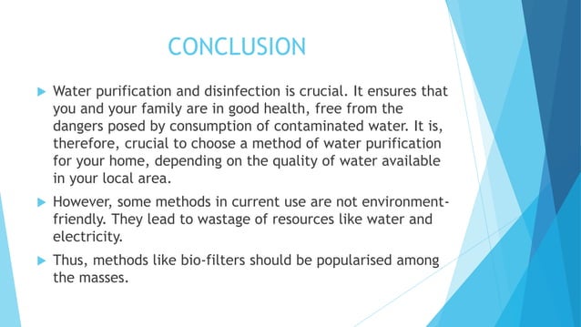 Water purification methods | PPTX