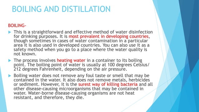Water purification methods | PPTX