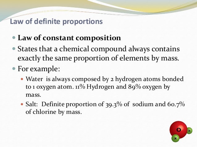 Principle Of Constant Proportions