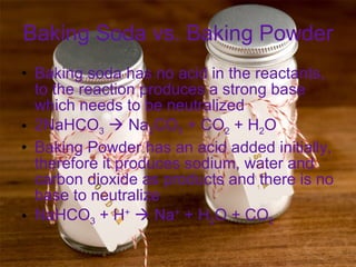 Chemistry in baking | PPT