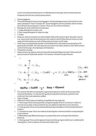 Chemistry in everyday life - Class XII notes | DOCX | Infectious ...