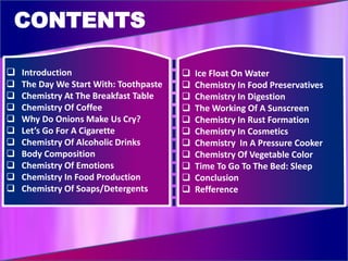 Chemistry in everyday life | PPTX