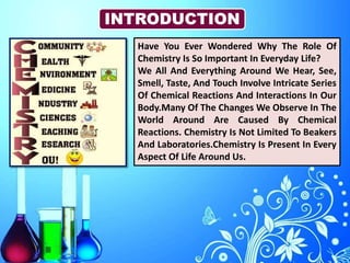 Chemistry in everyday life | PPTX