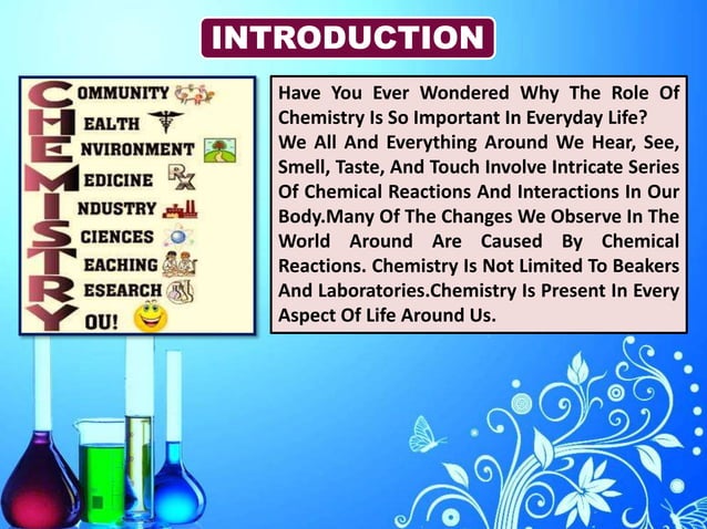 Chemistry in everyday life | PPT