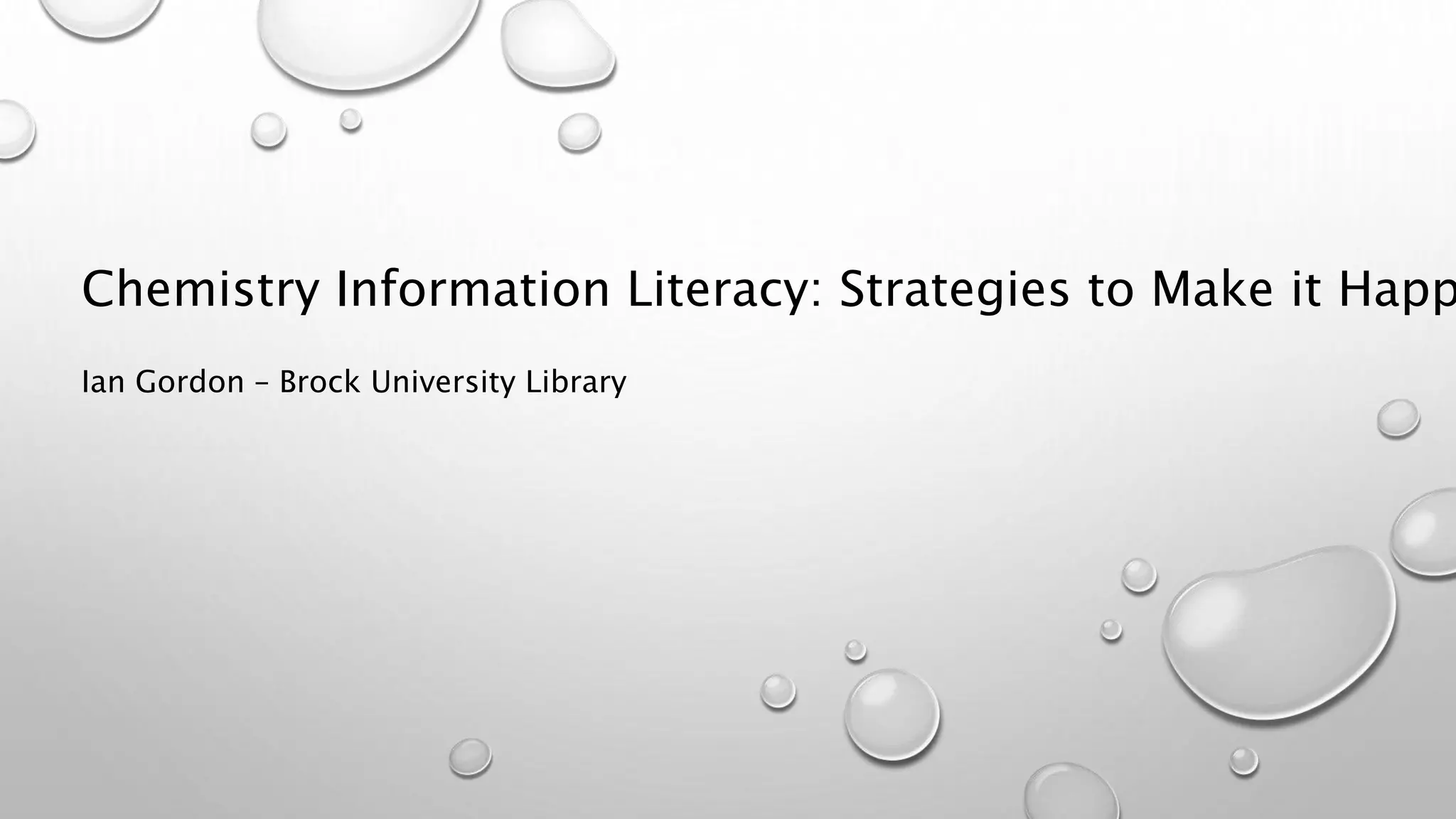 Chemistry Information Literacy Strategies to Make it Happen | PPT ...
