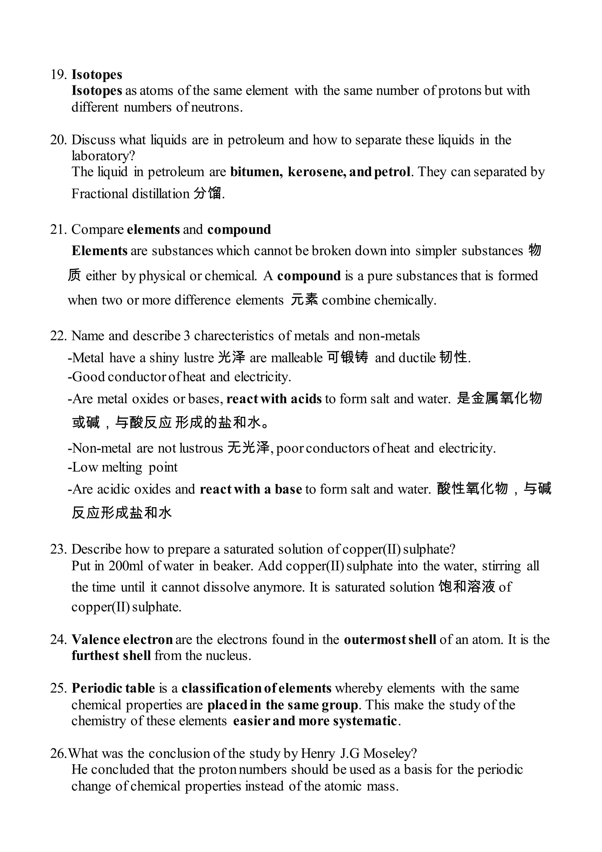 Chemistry i note | DOCX