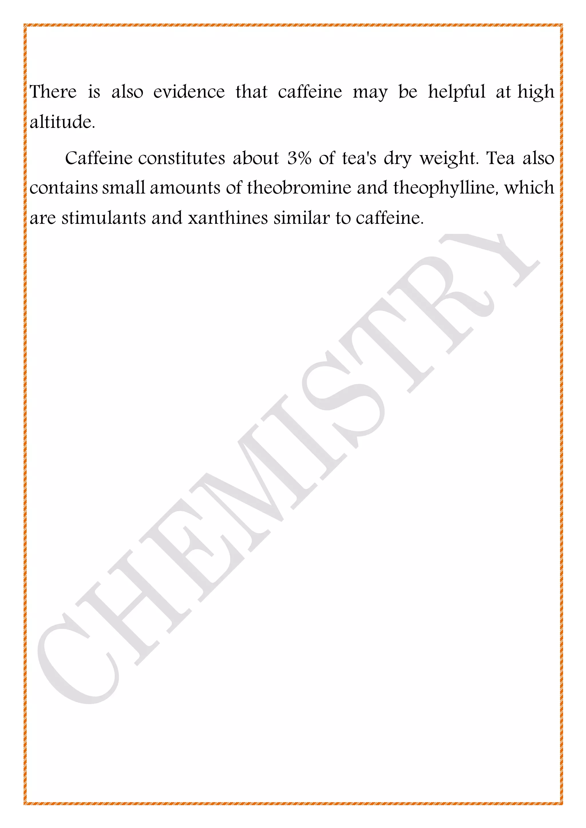 extraction of caffeine from tea chemistry investigatory project class ...