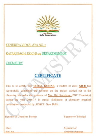 extraction of caffeine from tea chemistry investigatory project class ...