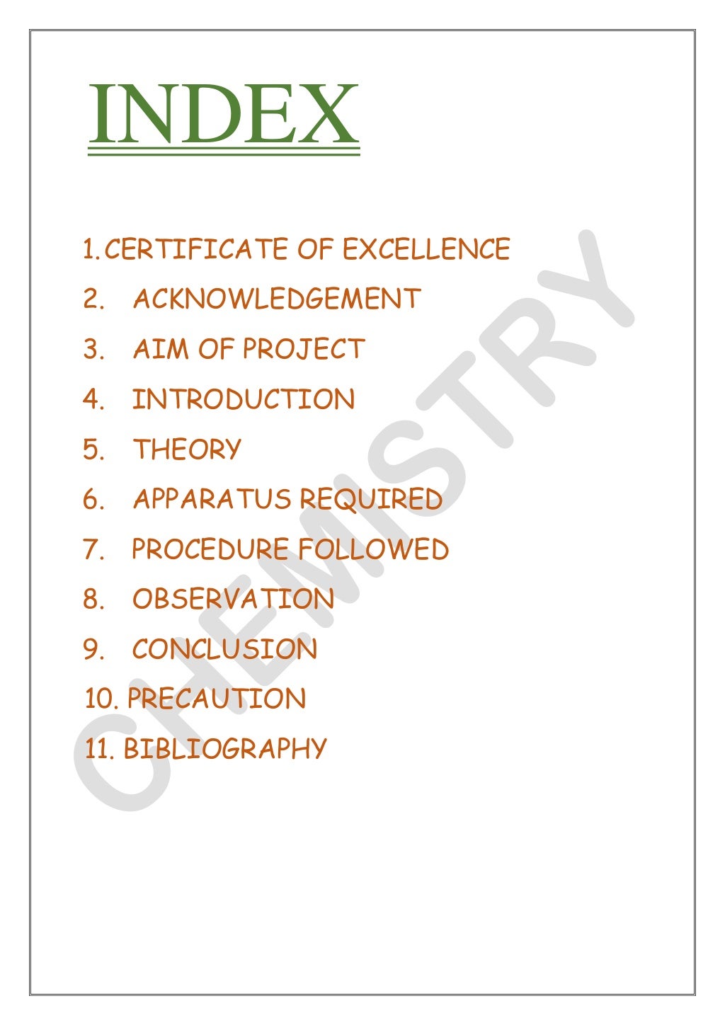 Chemistry Investigatory Project Class 12 Chemistry Investigatory Project Class 12