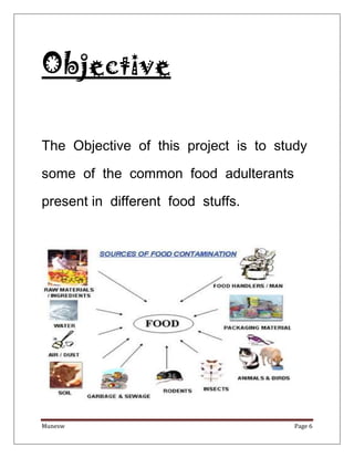 Adulterants in food stuff | DOCX