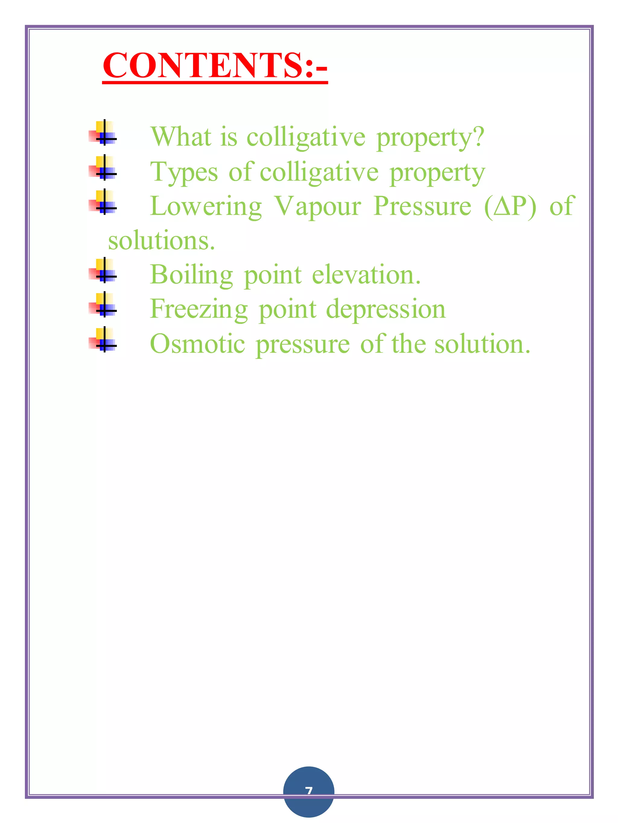 colligative property ,made by-chinmay jagadev pattanayak | DOCX