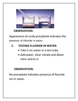 Chemistry investigatory HARDNESS OF WATER | DOCX