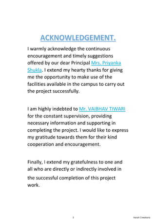 Chemistry Investigatory Project on Chocolate Analysis | PDF