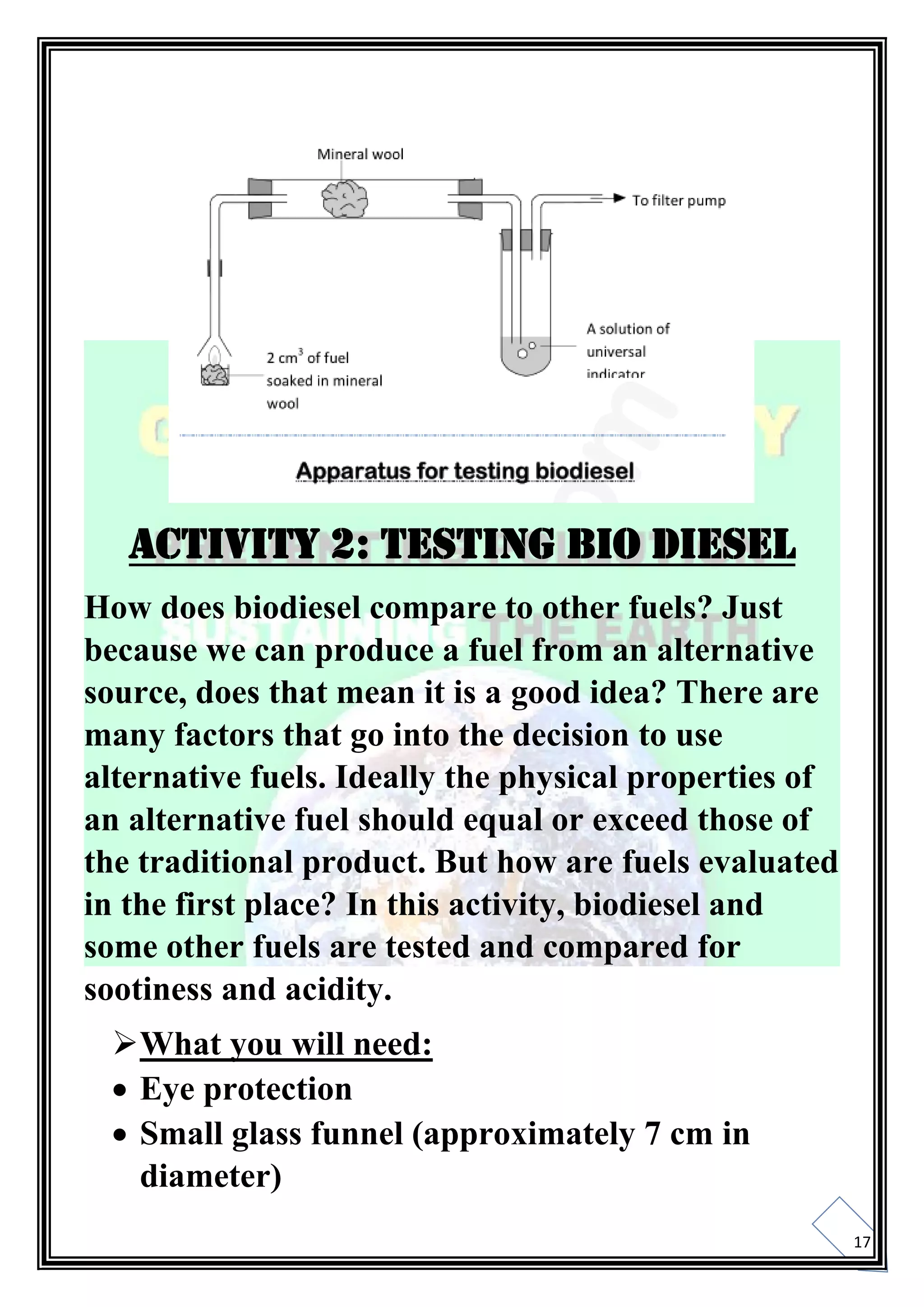 Chemistry Investigatory Project Class 12 - Green Chemistry - Bio Diesel ...