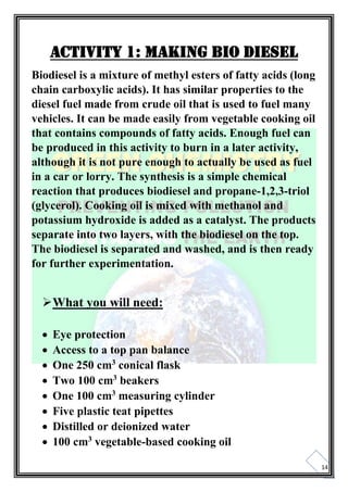 Chemistry Investigatory Project Class 12 - Green Chemistry - Bio Diesel ...