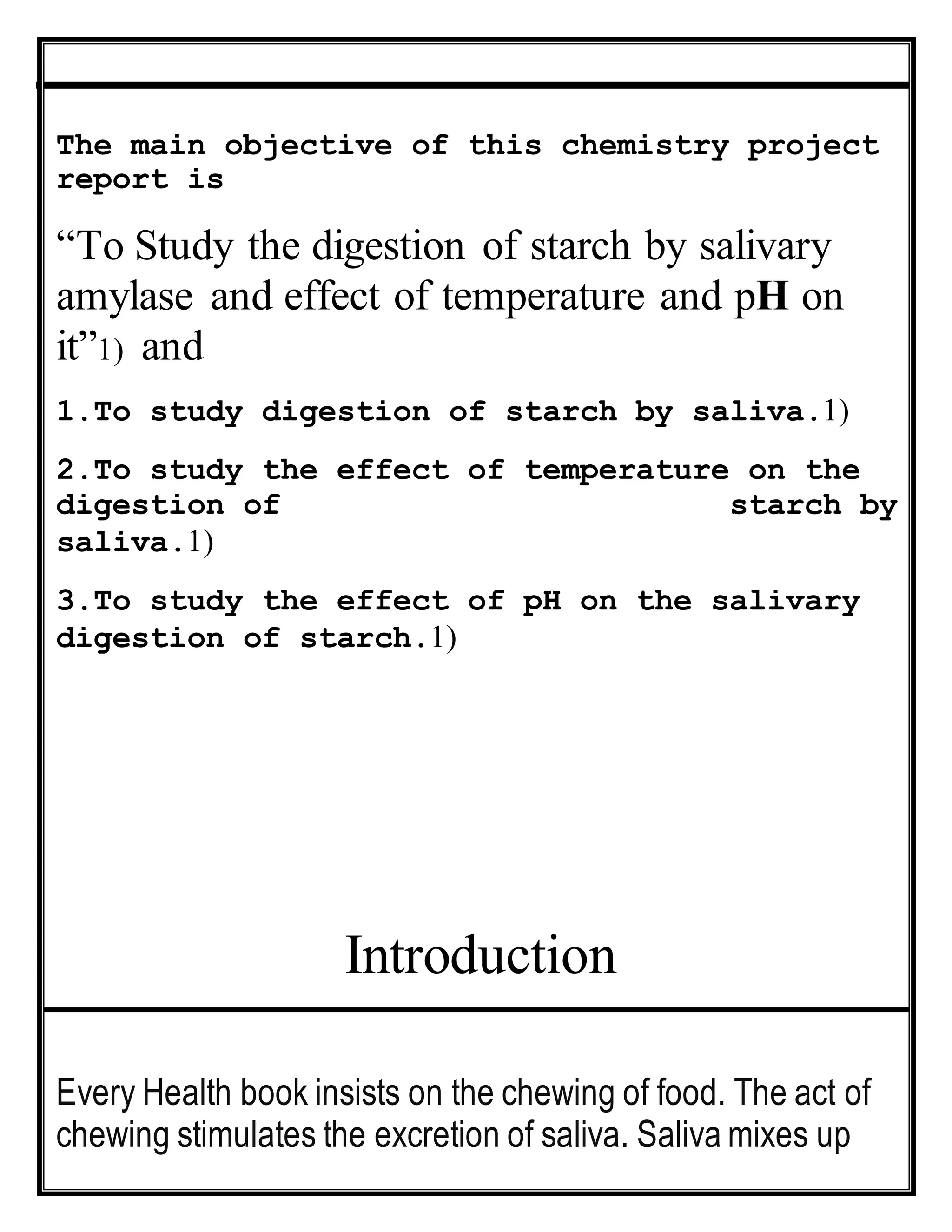 Chemistry investigatory project | DOCX
