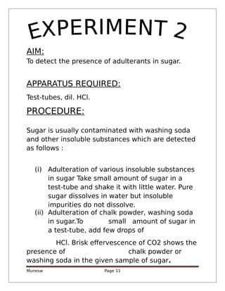 Chemistry investigatory project_on_food | PDF