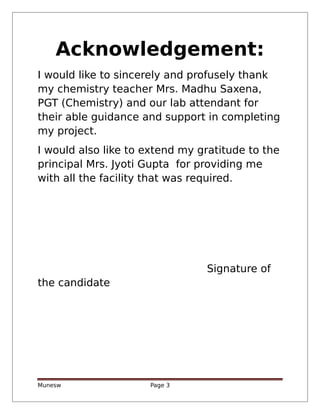 Chemistry investigatory project_on_food | PDF