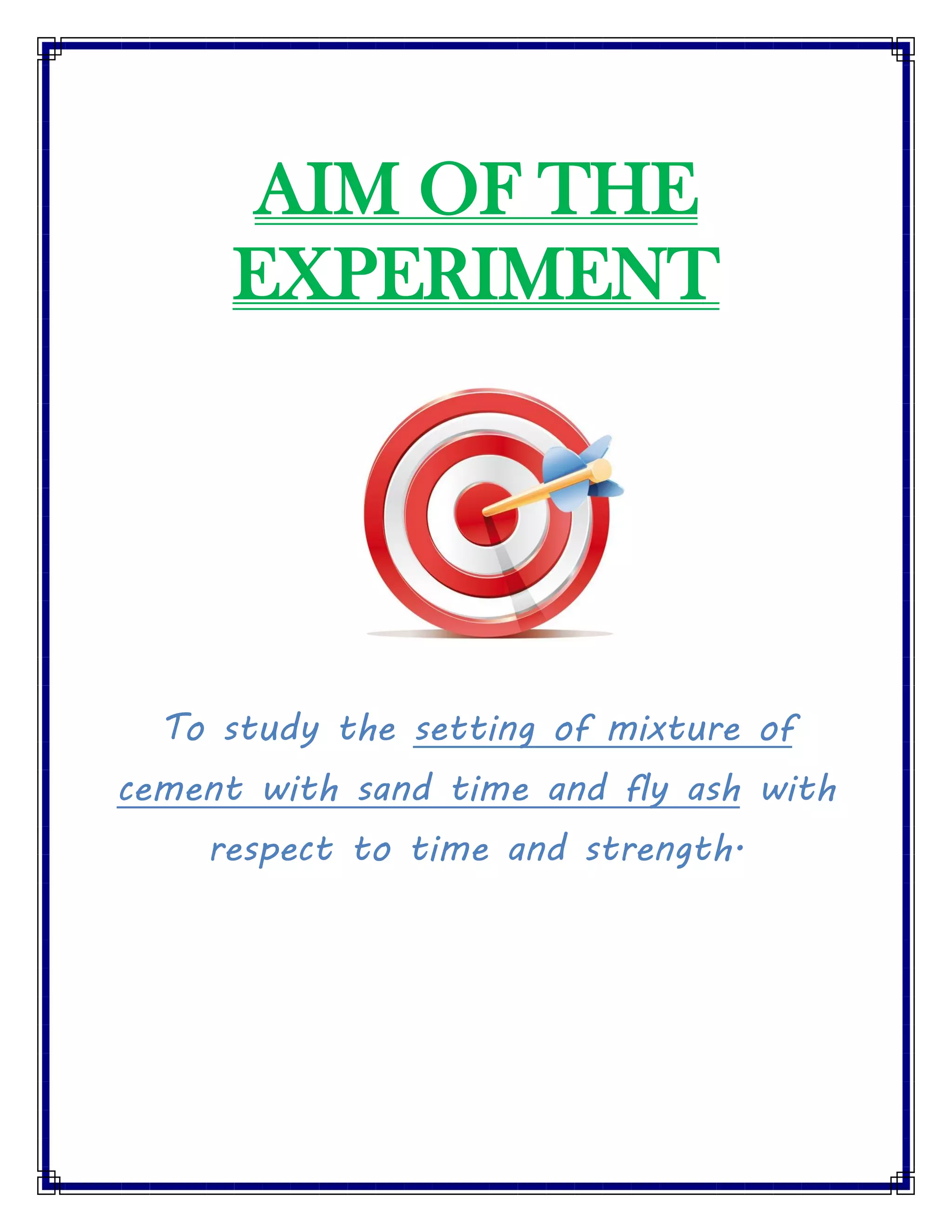 Chemistry Investigatory Project on Setting Of Cement Class 12 | PDF