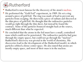 Atomic structure and theories | PPT