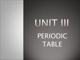 The periodic table | PPT