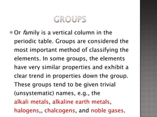The periodic table | PPT