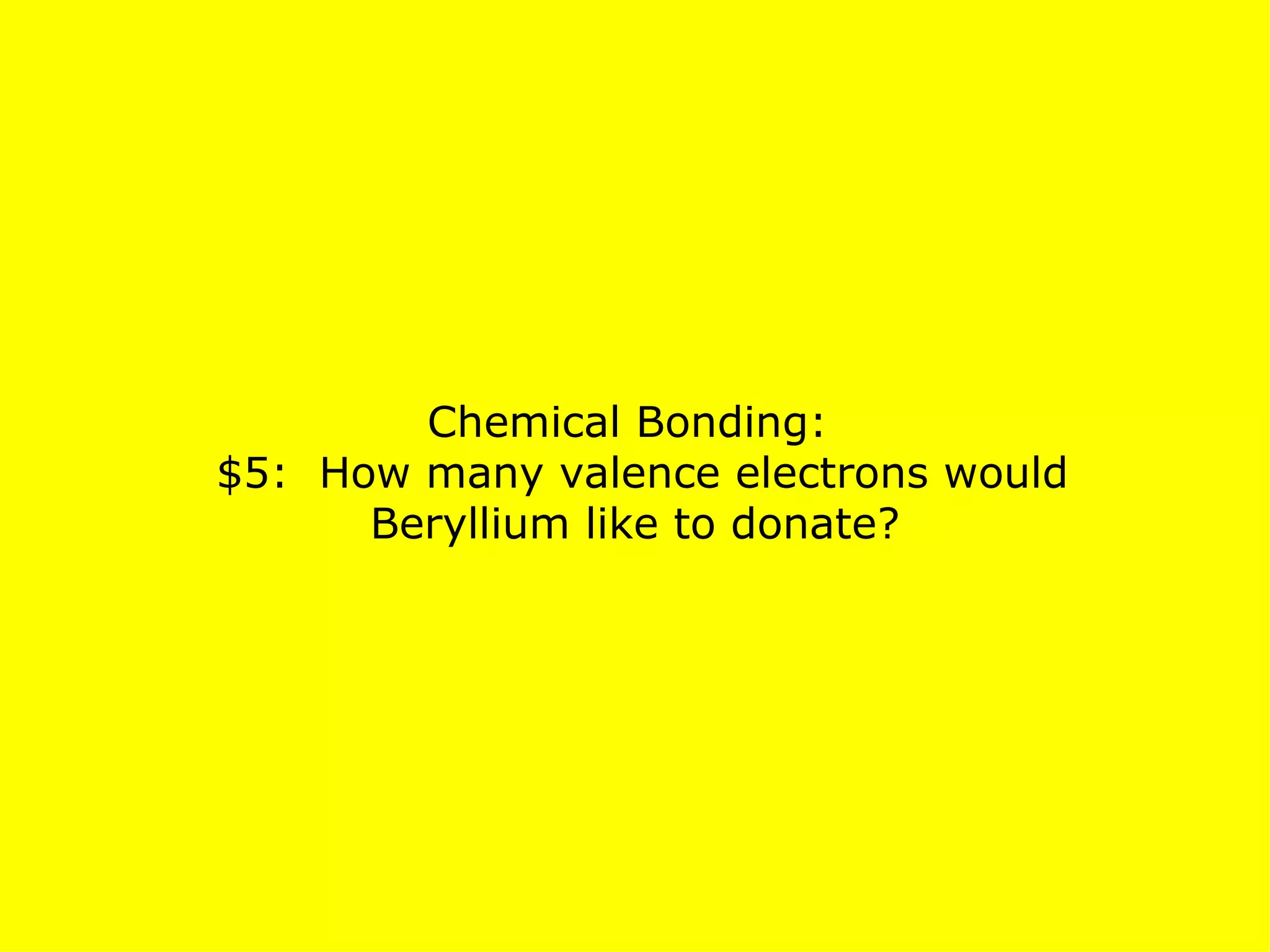 Chemistry Jeopardy | PPT