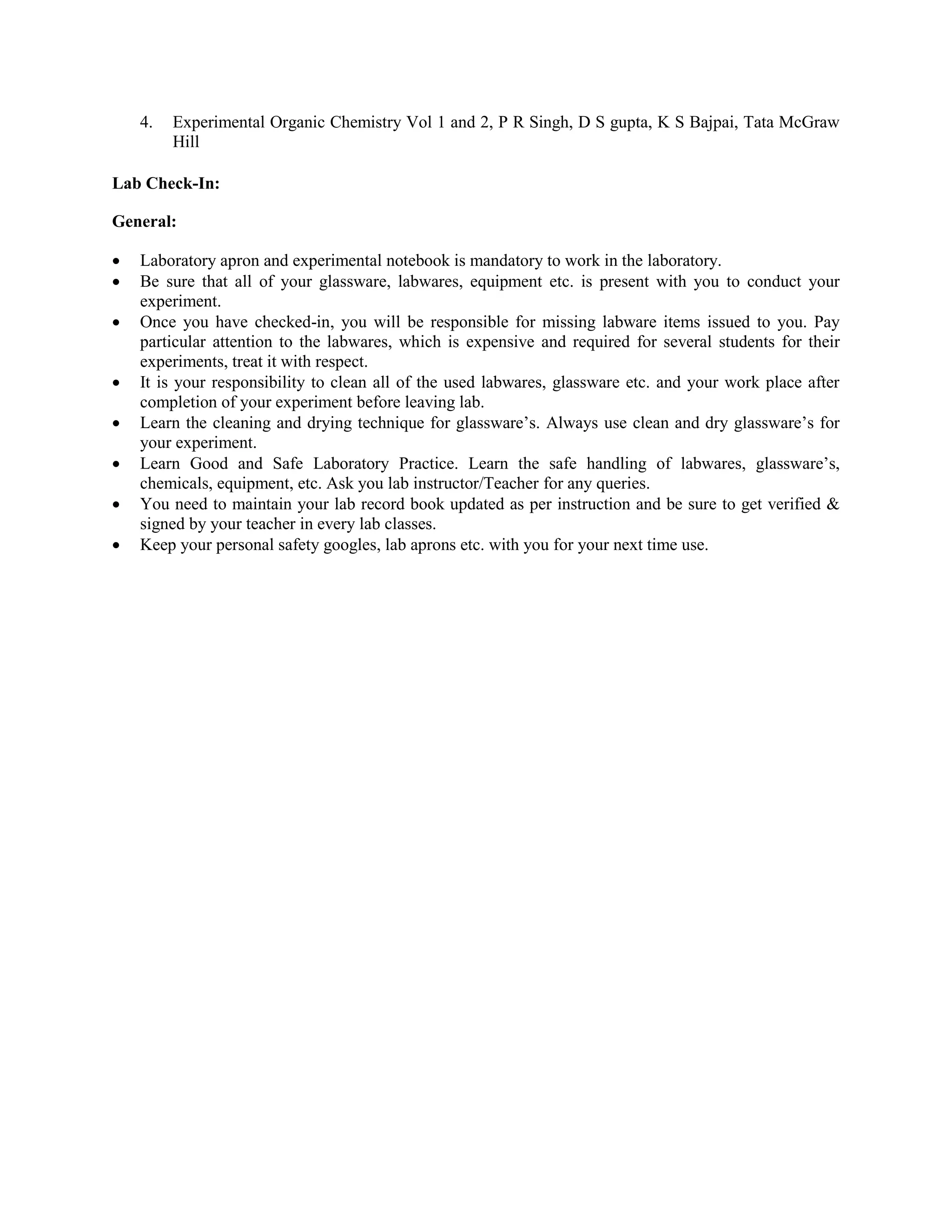 chemistry lab manual bit mesra jharkhand | PDF