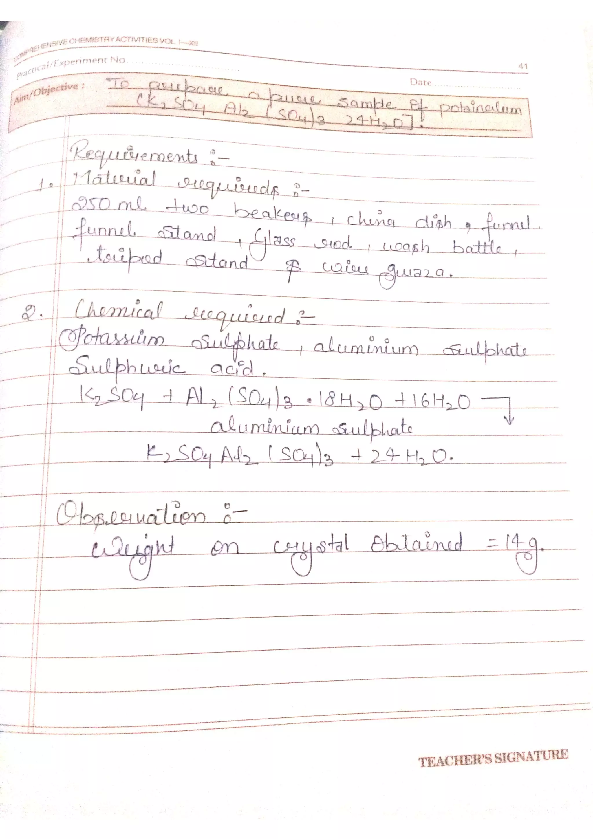 Chemistry lab manual class 12 | PDF
