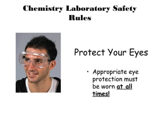 Chemistry laboratory safety | PPT | First Aid | Injuries