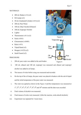 Chemistry Lab Report 1 | PDF
