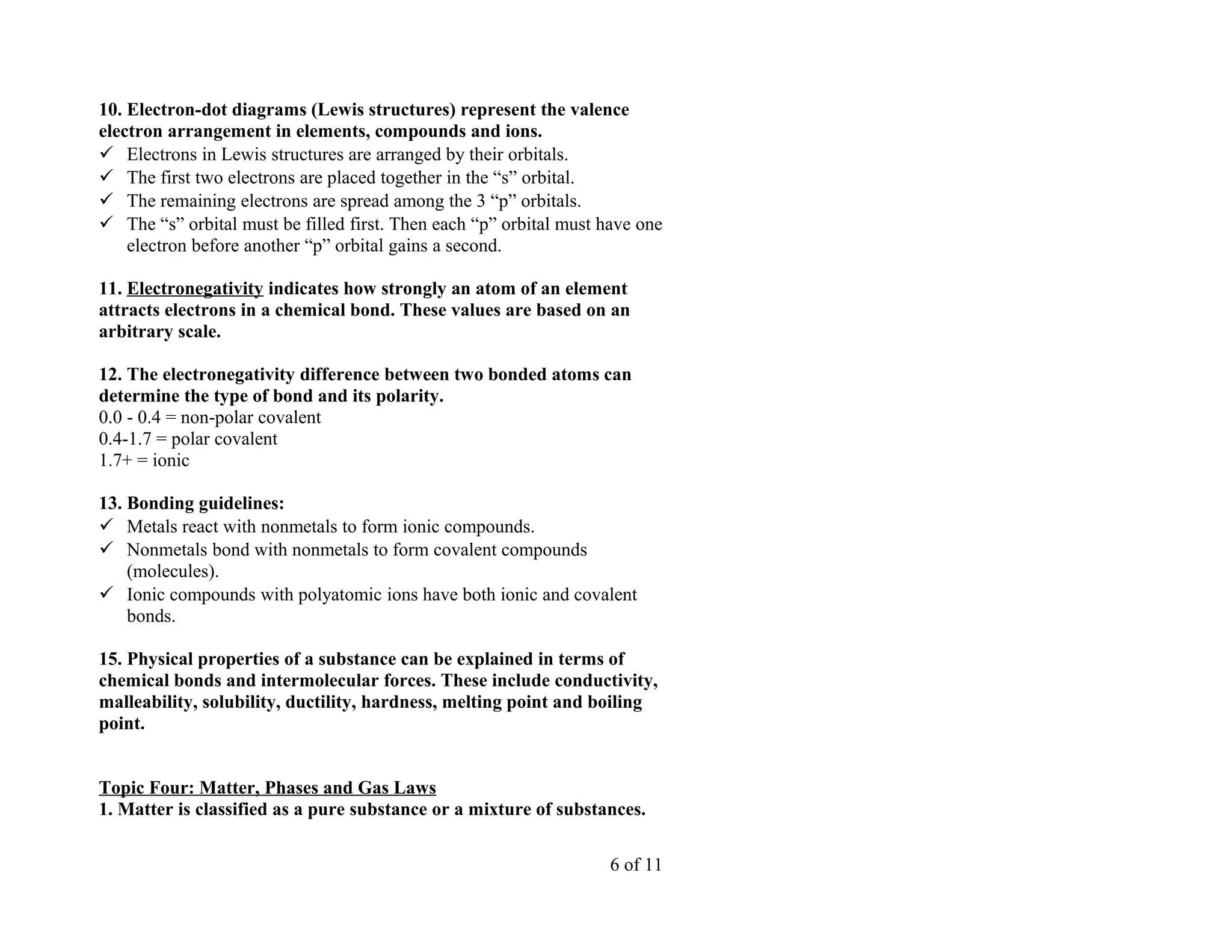 Chemistry - Midterm Study Guide 2011 | PPT