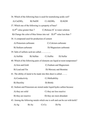 Chemistry model exam for G 8.pdf File from JA-99 | PDF