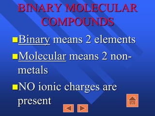 Chemistry Naming Compounds and Writing Formulas PPT 2.ppt