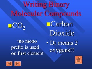 Chemistry Naming Compounds and Writing Formulas PPT 2.ppt