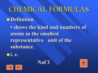 Chemistry Naming Compounds and Writing Formulas PPT 2.ppt