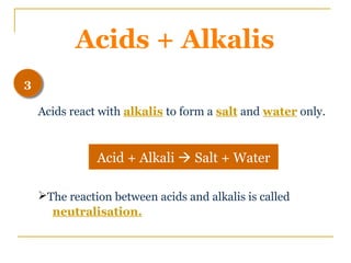 Chemistry - acids and alkali | PPT