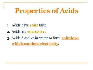Chemistry - acids and alkali | PPT
