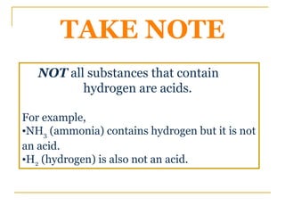 Chemistry - acids and alkali | PPT