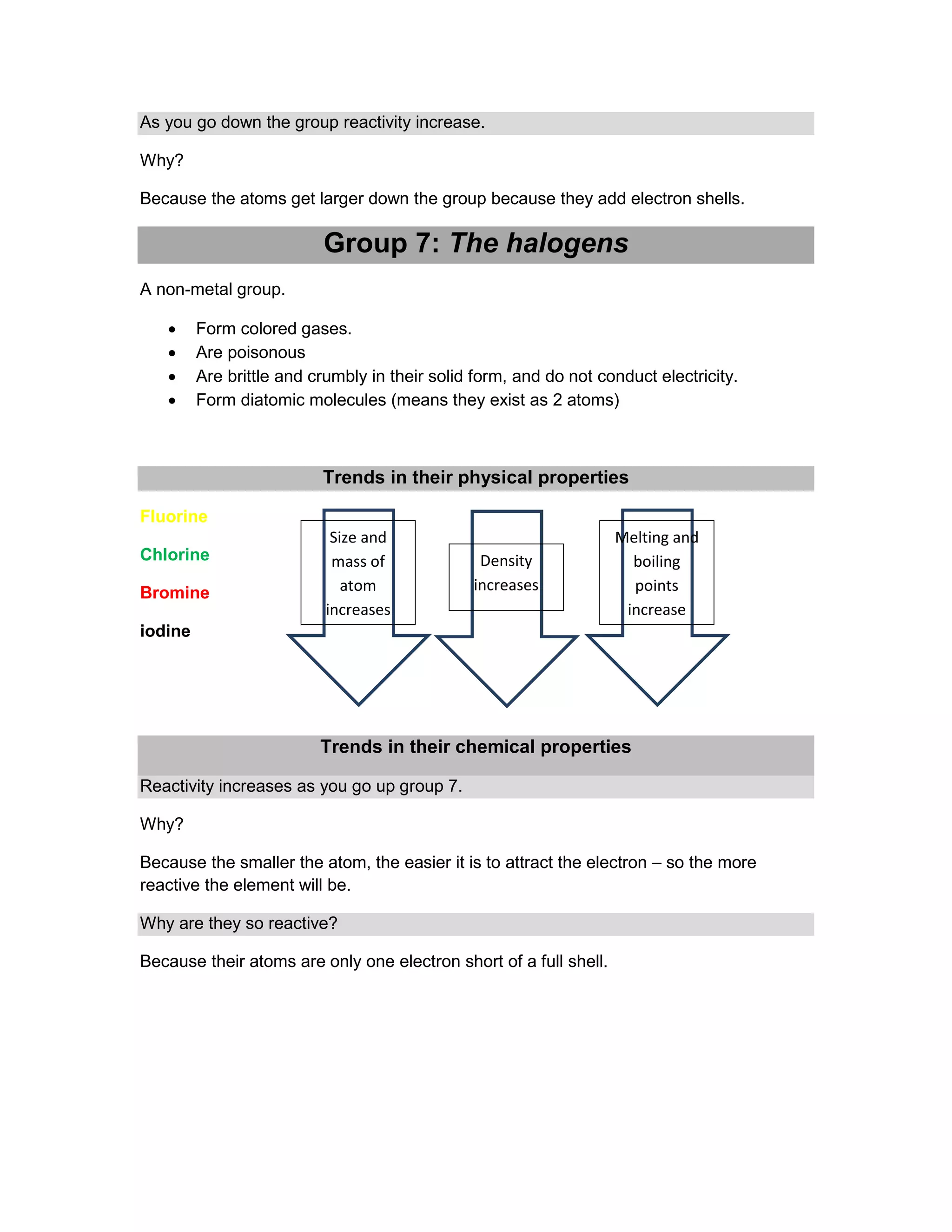 Chemistry Revision Notes - IGCSE | PDF | Chemistry | Science