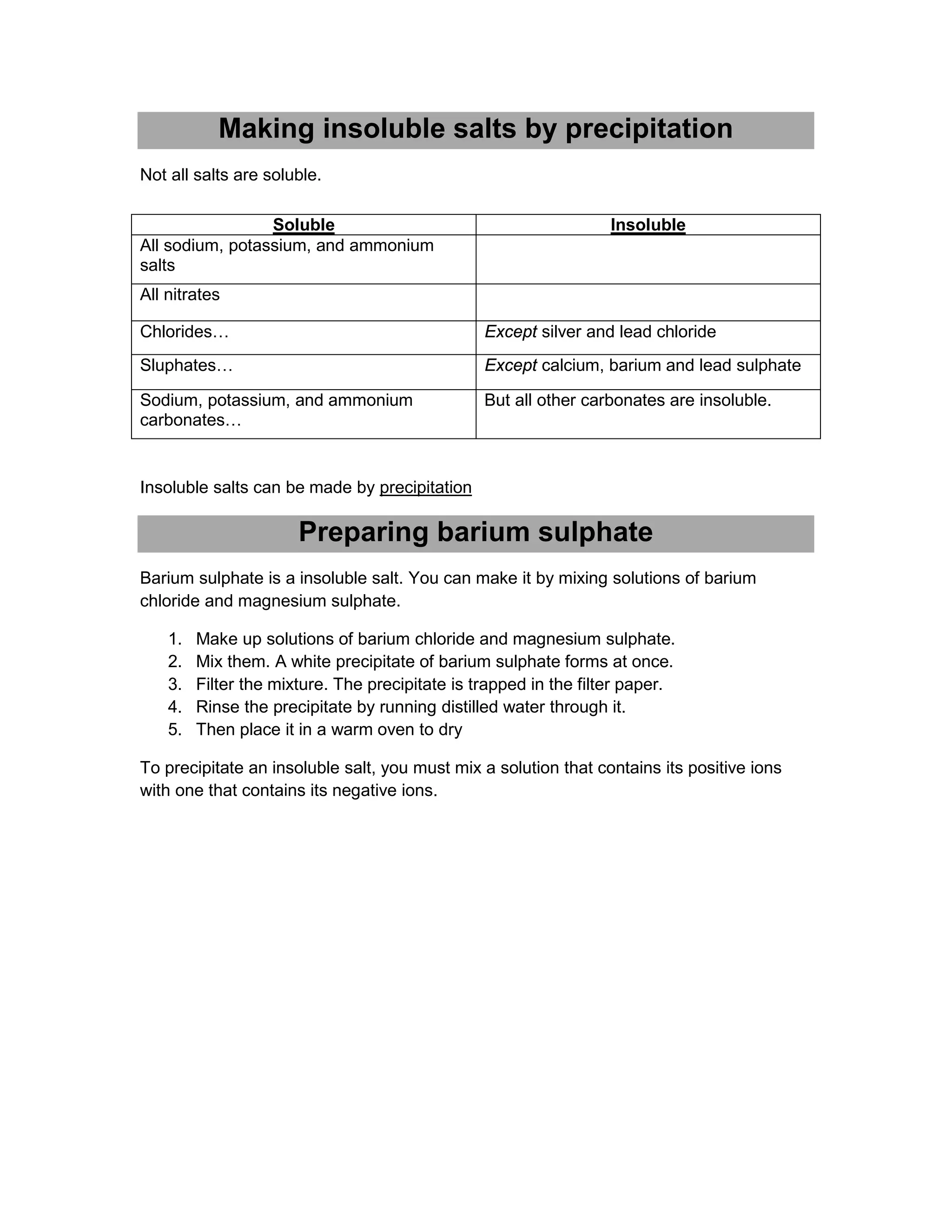 Chemistry Revision Notes - IGCSE | PDF