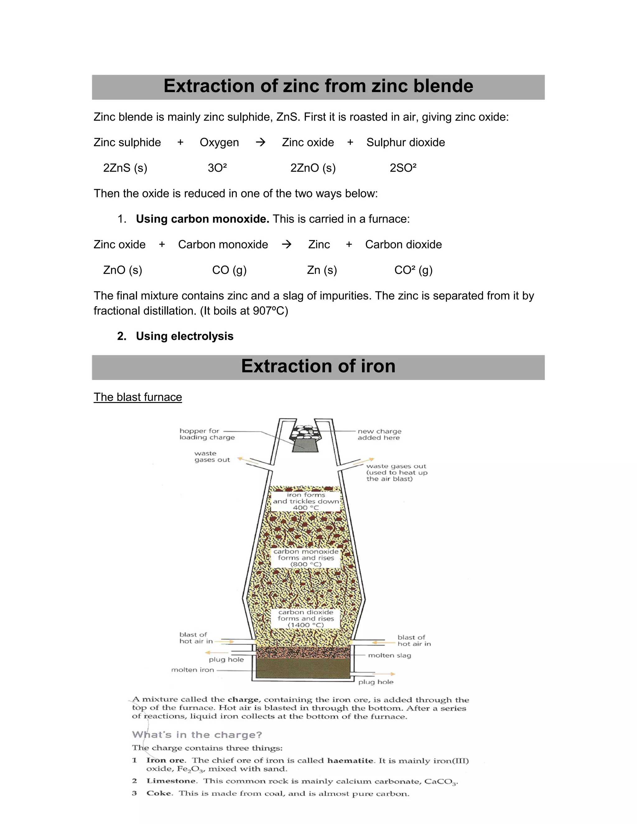 Chemistry Revision Notes - IGCSE | PDF