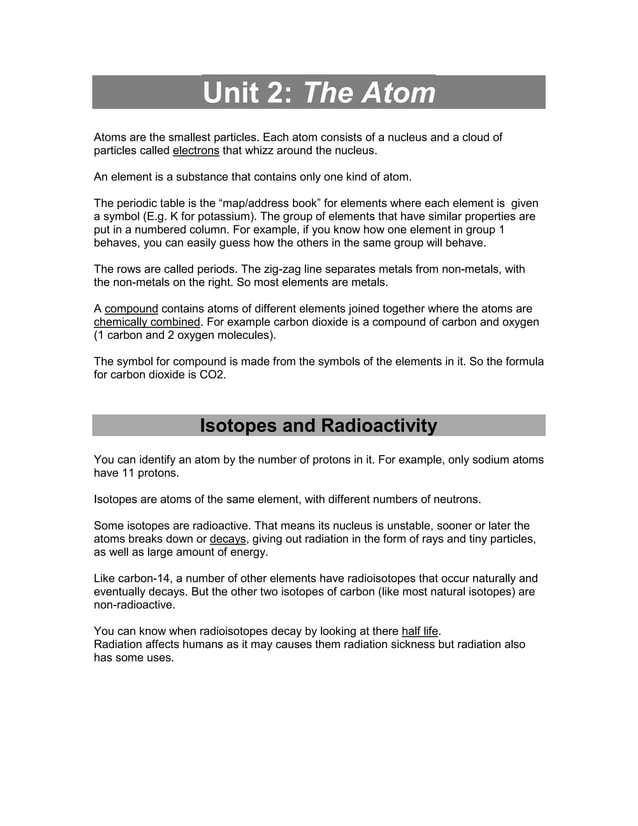 Chemistry Revision Notes Igcse Pdf Chemistry Science