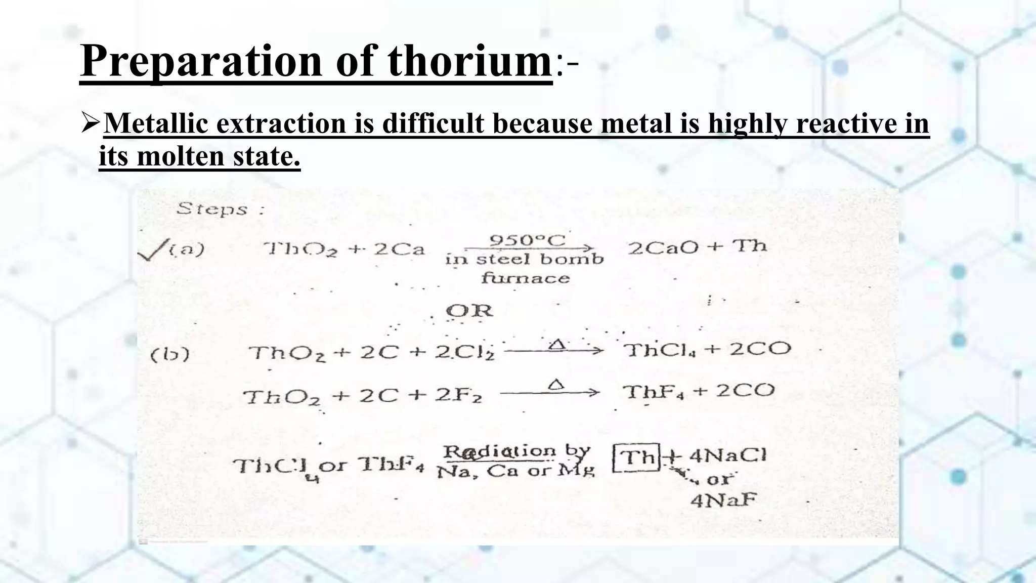 Chemistry Of Actinides Pptx