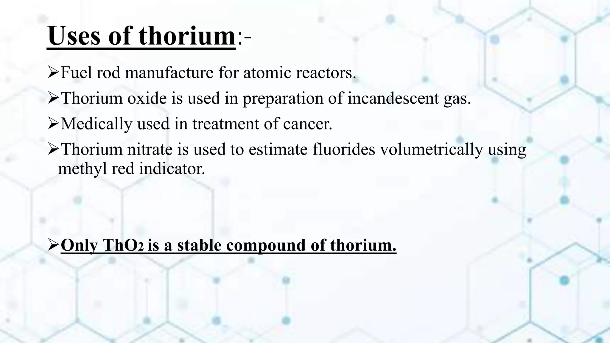 Chemistry Of Actinides Pptx